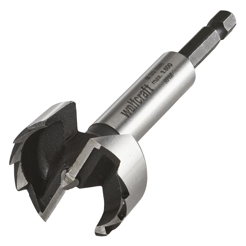 wolfcraft Forstner Drill Bit, Hexagon Shank I 3310000 I For drilling in ...
