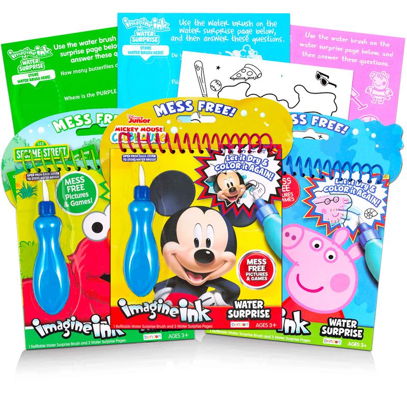 Imagine Ink Water Painting Books Set for Toddlers Kids Ages 3-5 ~ 3 ...