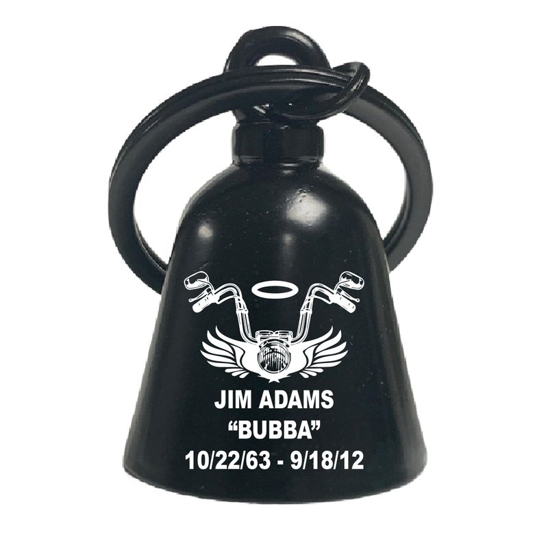 Custom Text Handlebar Angel Wings Memorial Motorcycle 'Evil Spirits ...