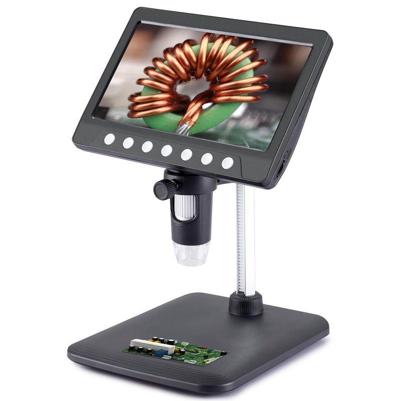Koolertron 7 Inch Parfocal Digital Microscope with 32g TF Card, HD ...