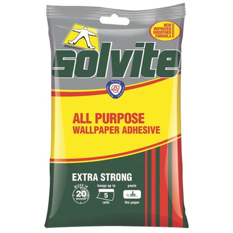 Solvite All-Purpose Wallpaper Adhesive, Reliable Adhesive for Wallpaper ...