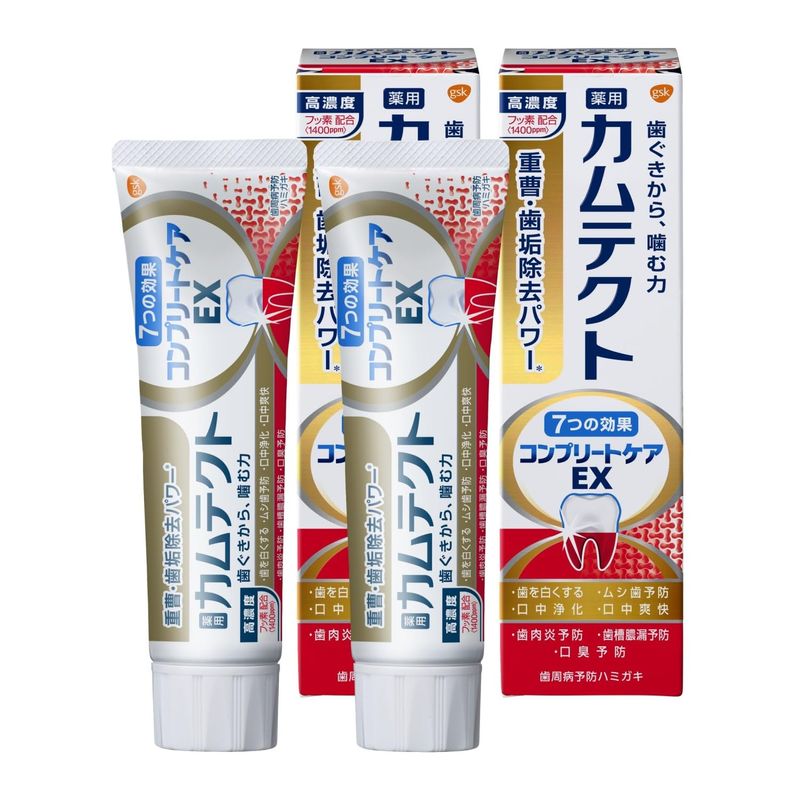 Kamtect Complete Care EX (Quasi-Drug) Toothpaste, Prevents Periodontal Disease (Gingivitis ...