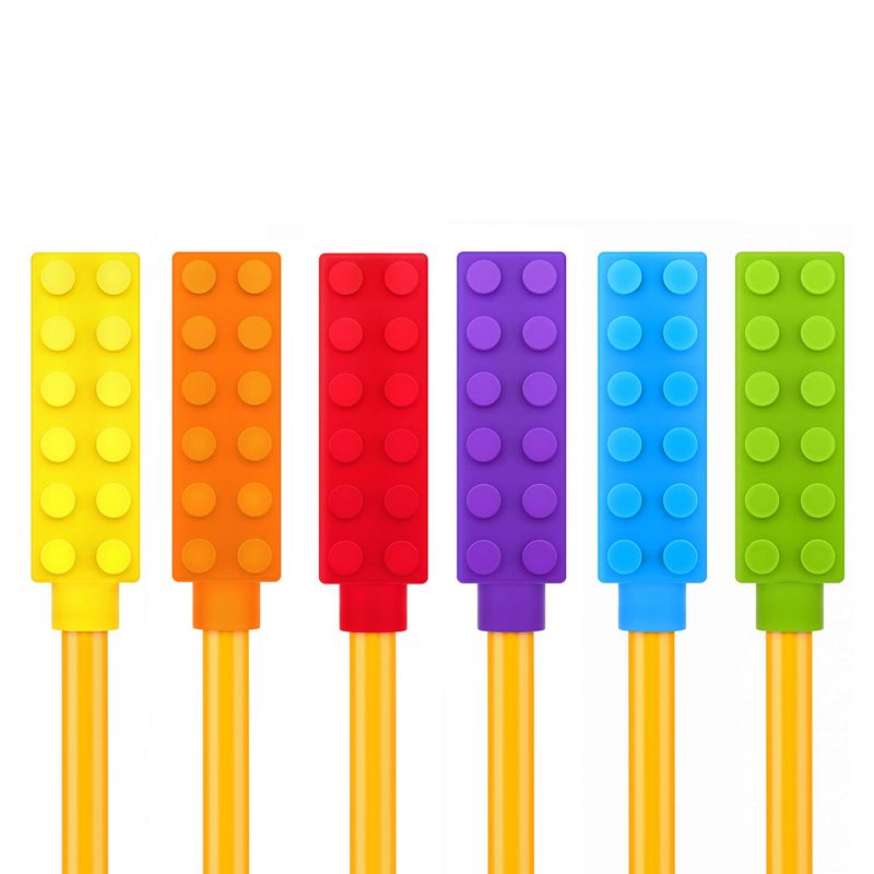 SOLACE Chewelry Chewable Pencil Toppers (6-Pack) - Chewy Pencil Toppers ...