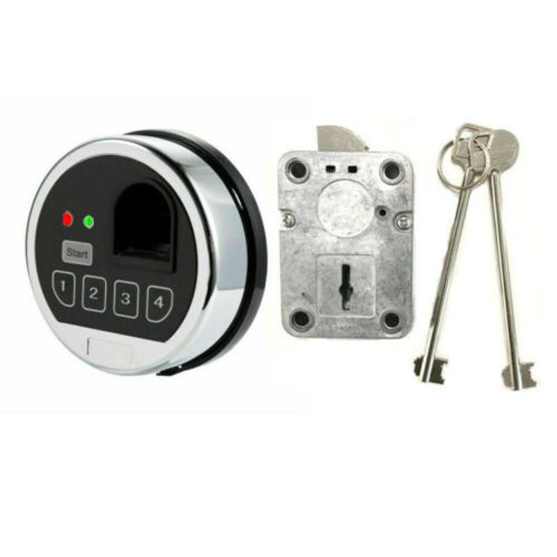 Fingerprint Safe Lock Biometric Gun Cabinet Lock Swingbolt With 2 ...