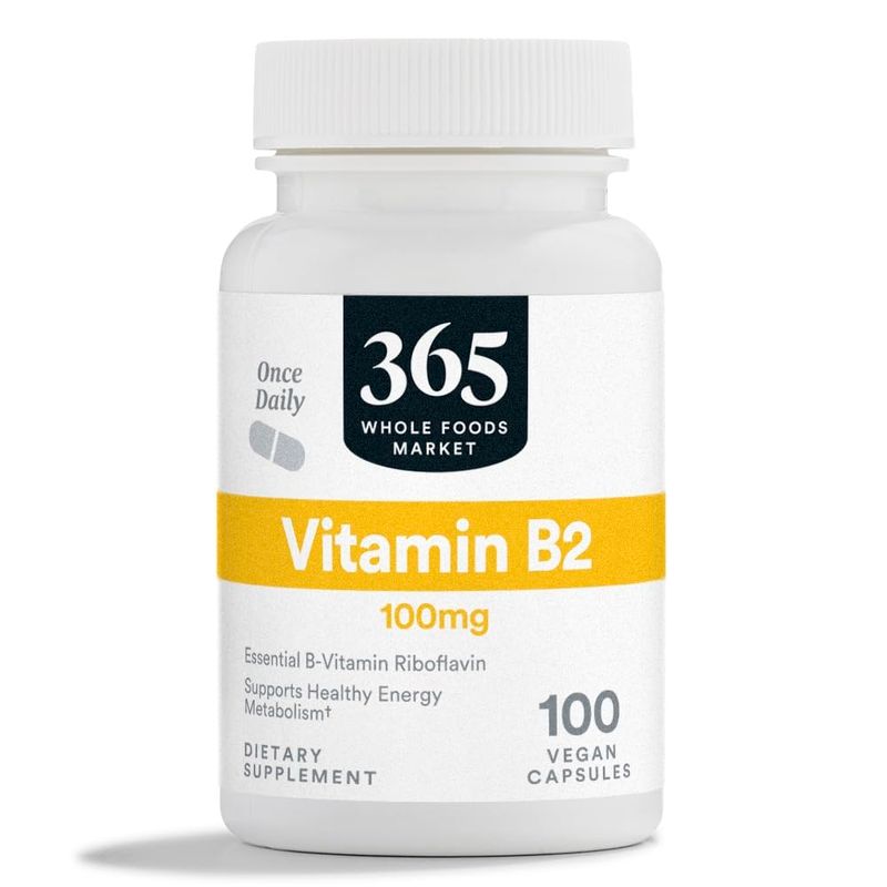 365 by Whole Foods Market, Vitamin B2 100Mg, 100 Veg Capsules - Online ...