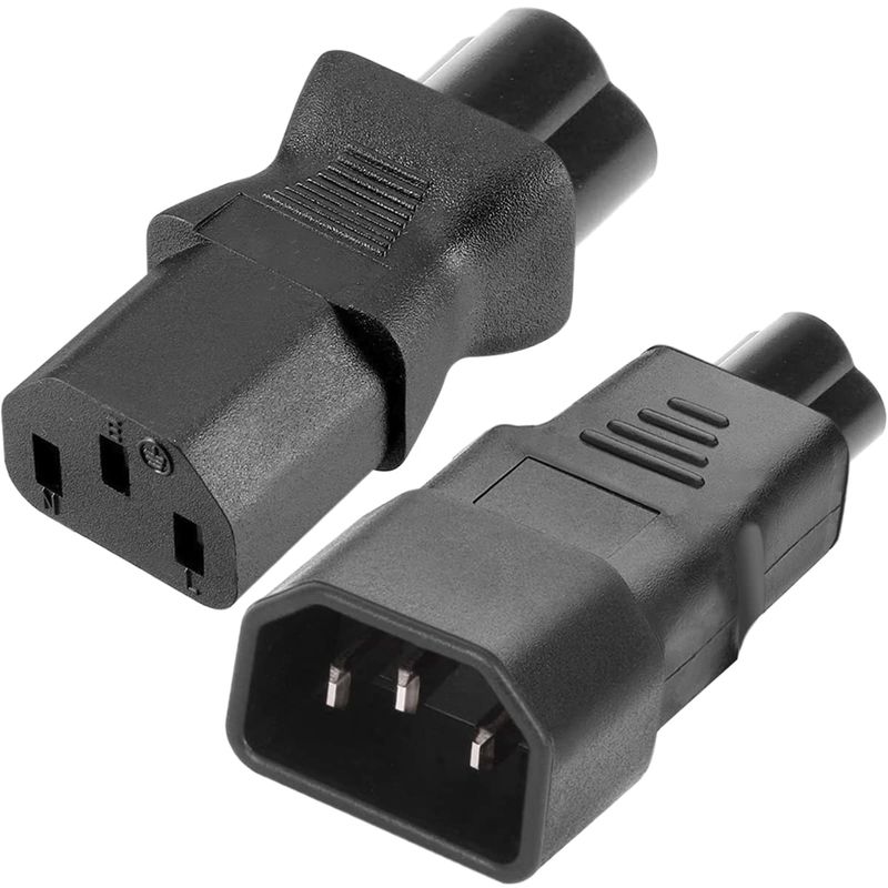 DKARDU IEC C14/C13 to C5/C6 Cloverleaf Power Adapter for Kettle, 3 Pin ...