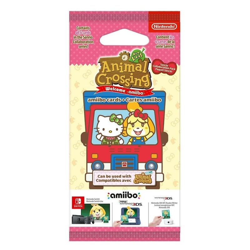 Nintendo France SARL Animal Crossing: New Leaf - Welcome Pack Sanrio - Amiibo 6 Card (Multi ...