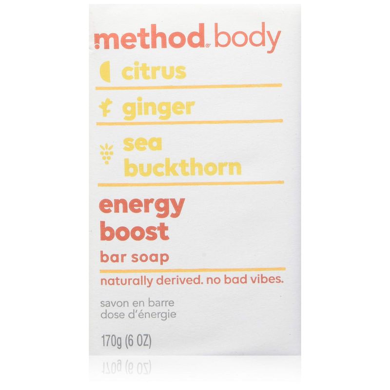Method bar Soap, Energy Boost, 6 Oz, 1Count - Online Marketplace ...