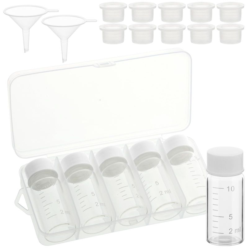 AIHSUMC 5 Pcs Liquid Medicine Travel Container, Scale Glass Liquid ...