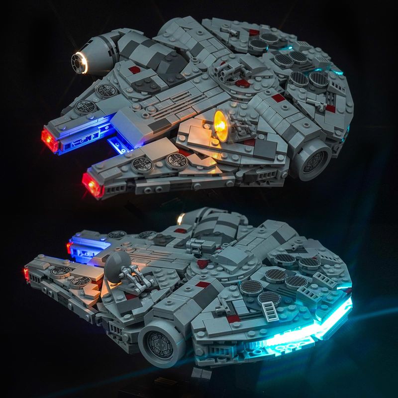 BrickBling Led Light Set for Millennium Falcon, Decoration Lighting Set ...