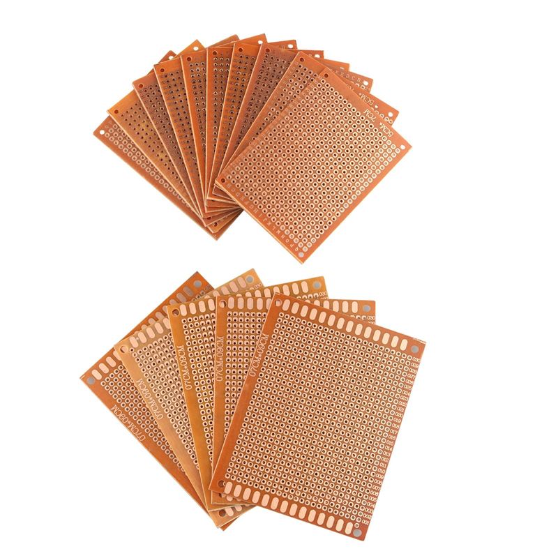 HALJIA 15 Pieces Prototype Universal PCB Circuit Board Breadboard ...