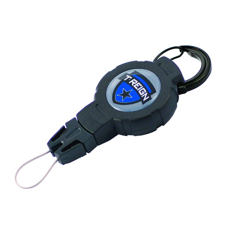 T-REIGN Outdoor Medium Retractable Gear Tether, Carabiner, 36' Kevlar ...