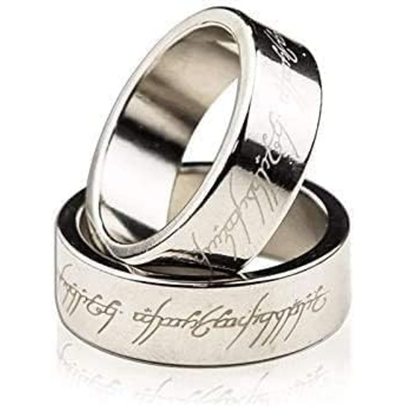 MOMOMAGE Silver Magnetic Engraved PK Ring Magic Tricks for Magician ...