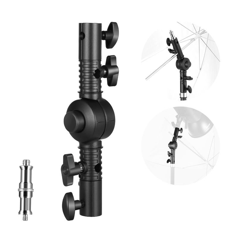 NEEWER Heavy Duty Camera Flash Mount with Umbrella Softbox Mount, 270 ...