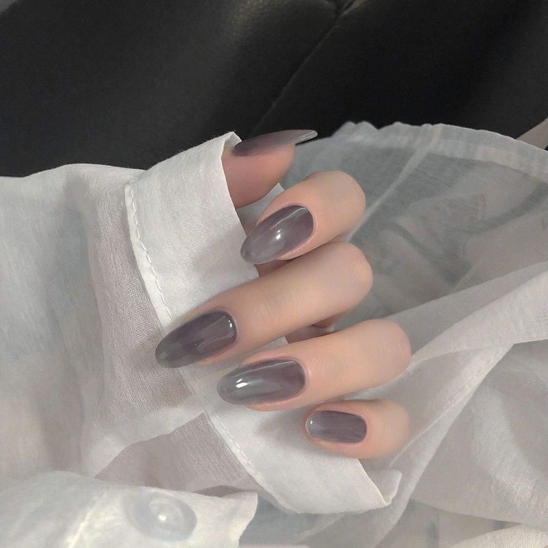 24PCS Nudy Beige Mature Cute Nuance Nail Fake Claws - EveryMarket