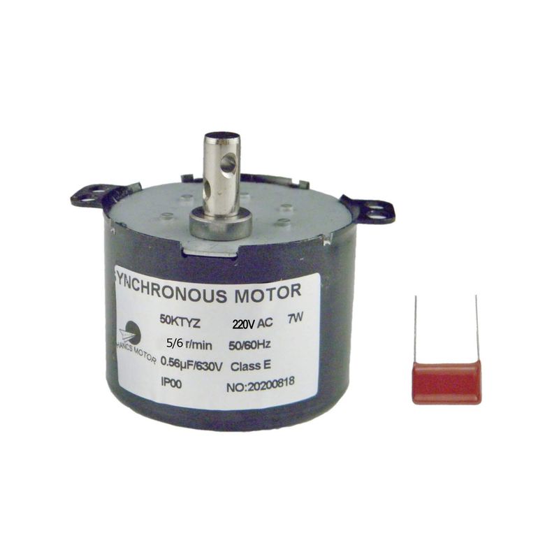 CHANCS Electric Motor 50KTYZ AC 220V Motor 5RPM 6W Synchronous Geared ...