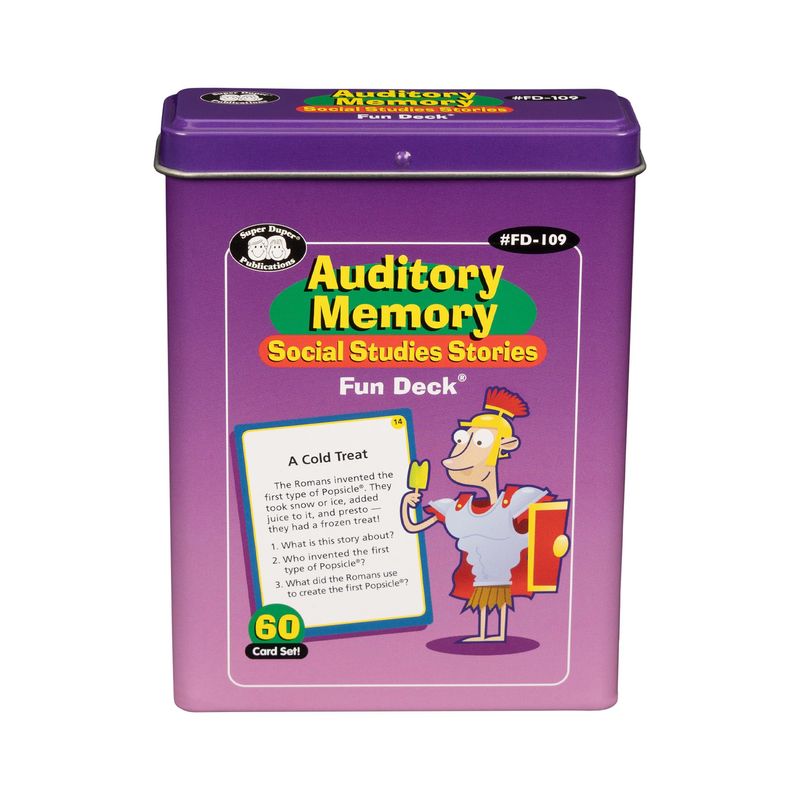 Super Duper Publications | Auditory Memory Social Studies Fun Deck ...