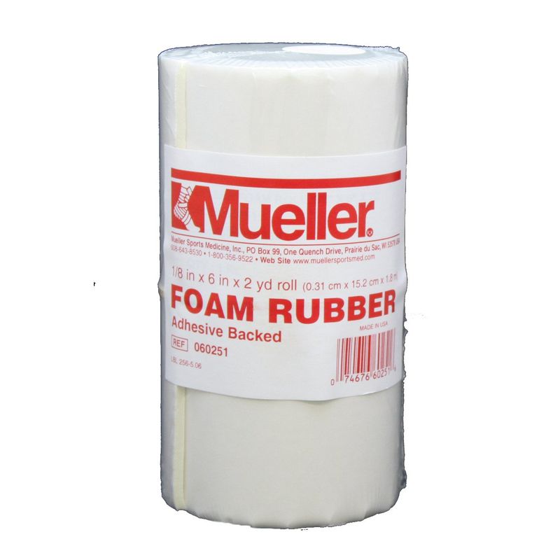 Mueller Foam Rubber - Adhesive Backed, Open Cell, 1/8" x 6" x 2 yd roll ...