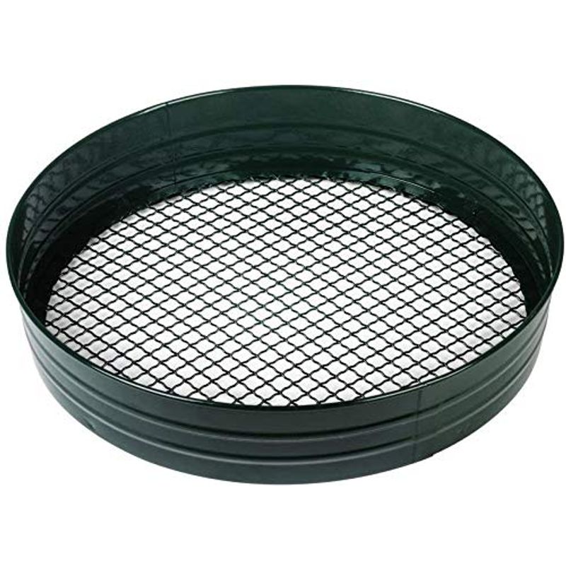 Muddy Hands Steel Garden Riddle Compost Soil Mesh Sift Sieve (1/2 ...