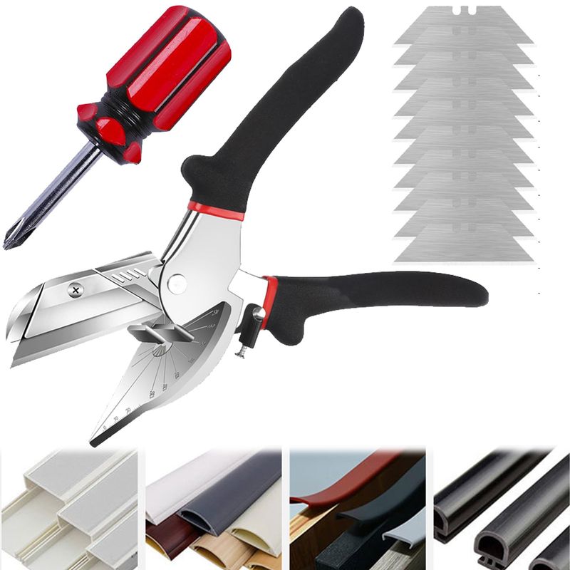 QSLKI Miter Shears, 45°-135° Trunking Cutter, Multi Angle Trim Cutter ...
