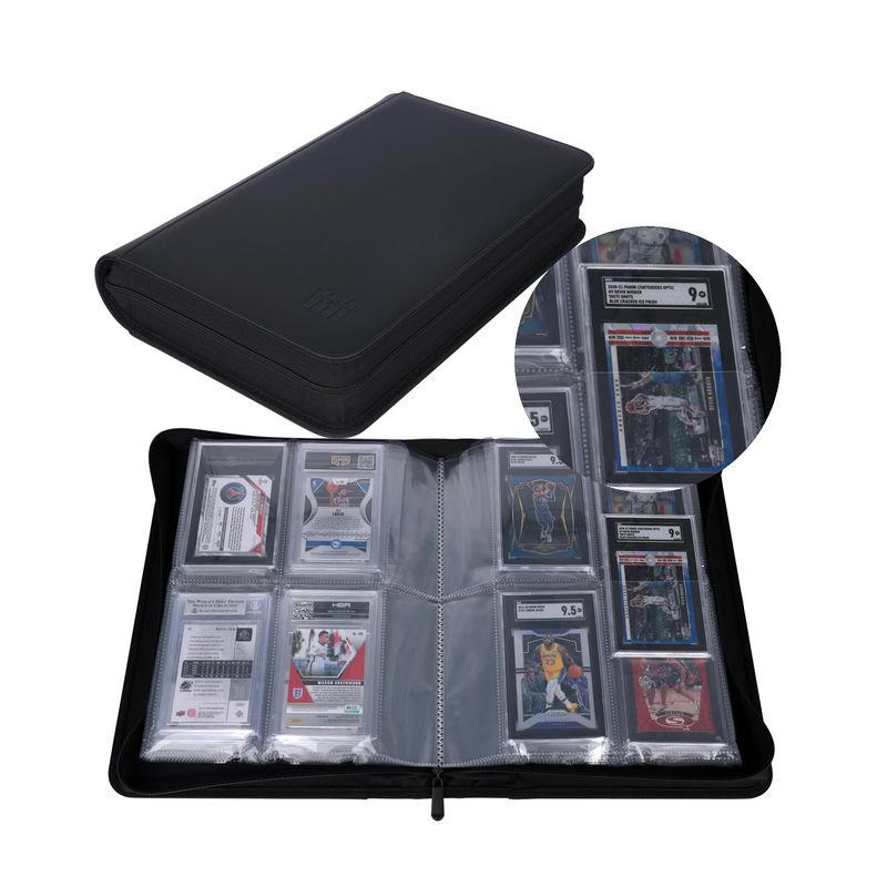Rieton Graded Card Binder - Holds 40 SGC Slabs, 4 Pocket Slab Binder ...