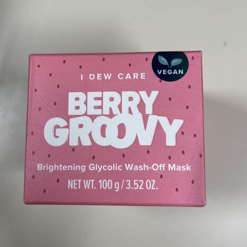 I Dew Care Berry Groovy Brightening Glycolic Wash-Off Mask 3.52 oz New ...