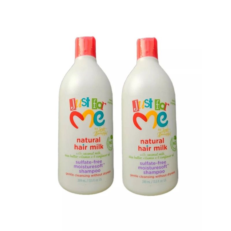 2 X Just For Me Natural Hair Milk Sulfate-free Moisture soft Shampoo ...