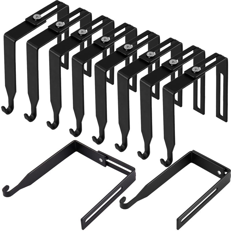 Amylove 8 Pcs Adjustable Cubicle Hanger Universal Partition Metal ...