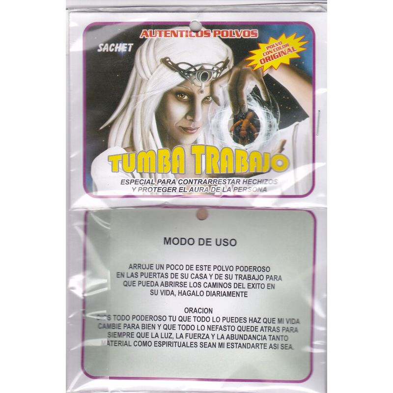 POLVOS AUTENTICOS TUMBA TRABAJO - Para Contrarrestar Hechizos Y ...