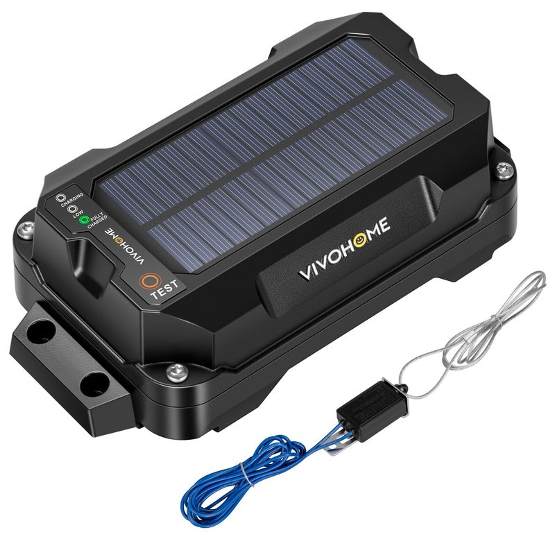 VIVOHOME Solar Powered Trailer Breakaway Kit with LiFePO4 Battery and ...