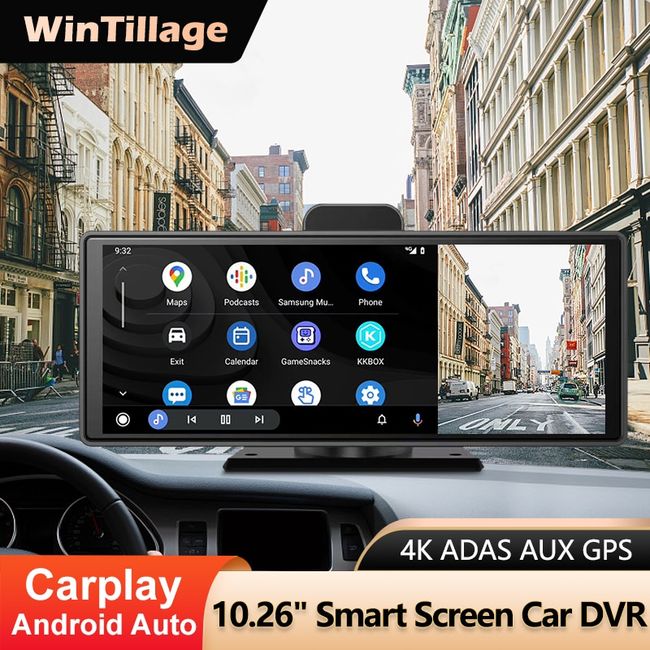 Car Carplay Android Auto Monitor Dash Camera Board ADAS DVR, 57% OFF