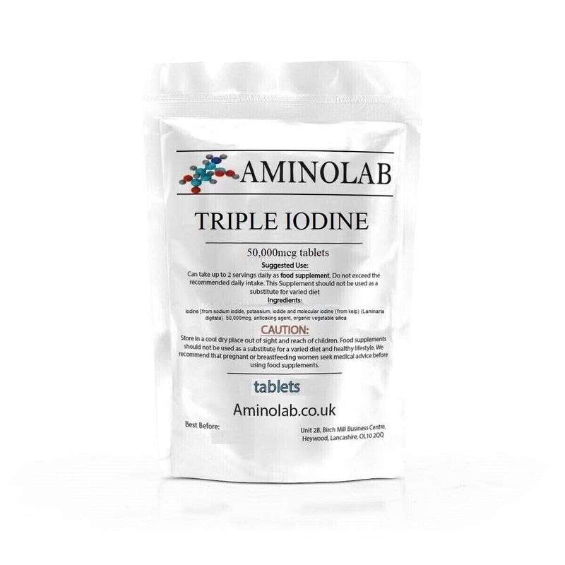 Aminolab - Triple Iodine Complex 50,000mcg 365 Tablets - Online ...