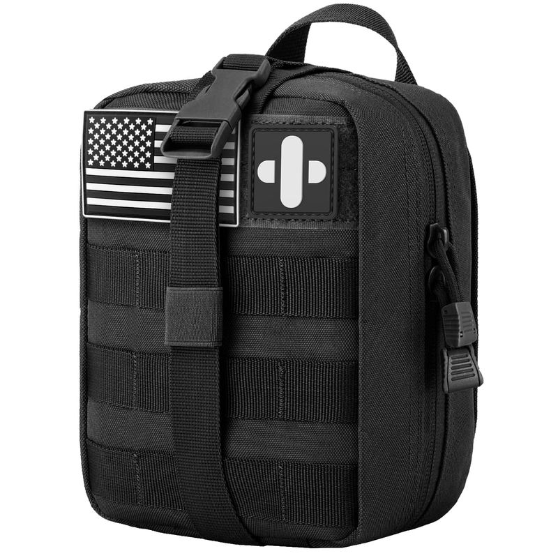 MEQI Medical MOLLE Tactical Pouch, EMT First Aid IFAK Rip-Away Utility ...