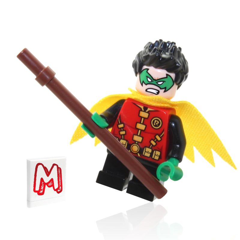 LEGO Super Heroes DC Batman Minifigure - Robin (Green Mask and Yellow ...