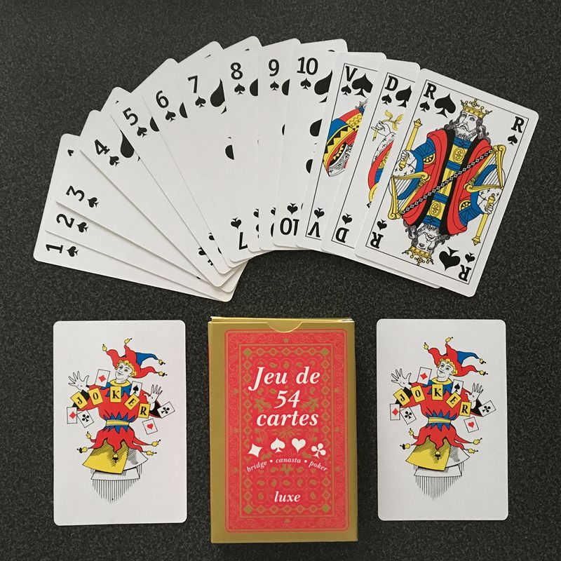 Balance and Adventure 1 set of 54 cards + 200 chips: poker, belote ...
