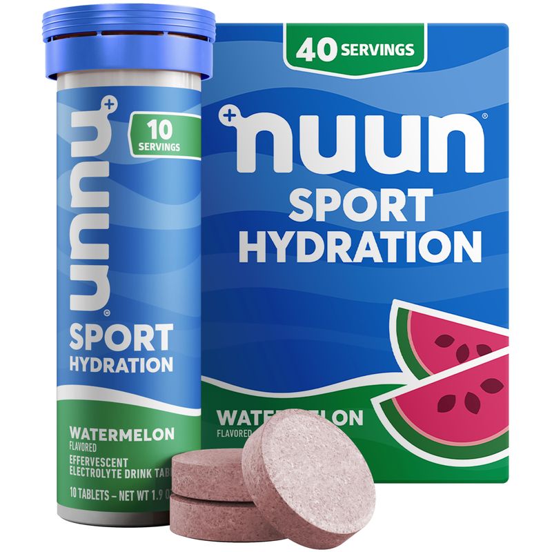 Nuun Sport Electrolyte Tablets for Proactive Hydration, Watermelon, 4 ...