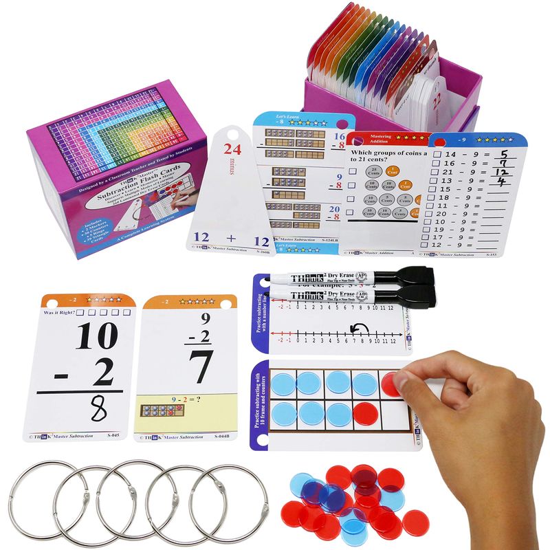 Think2Master Subtraction Flash Cards. Learn to Add & Subtract by ...