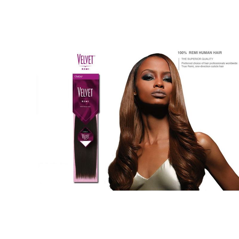Outre Velvet Remi 100% Human Hair - Yaki Weaving (8 Inch, 30) - Online ...