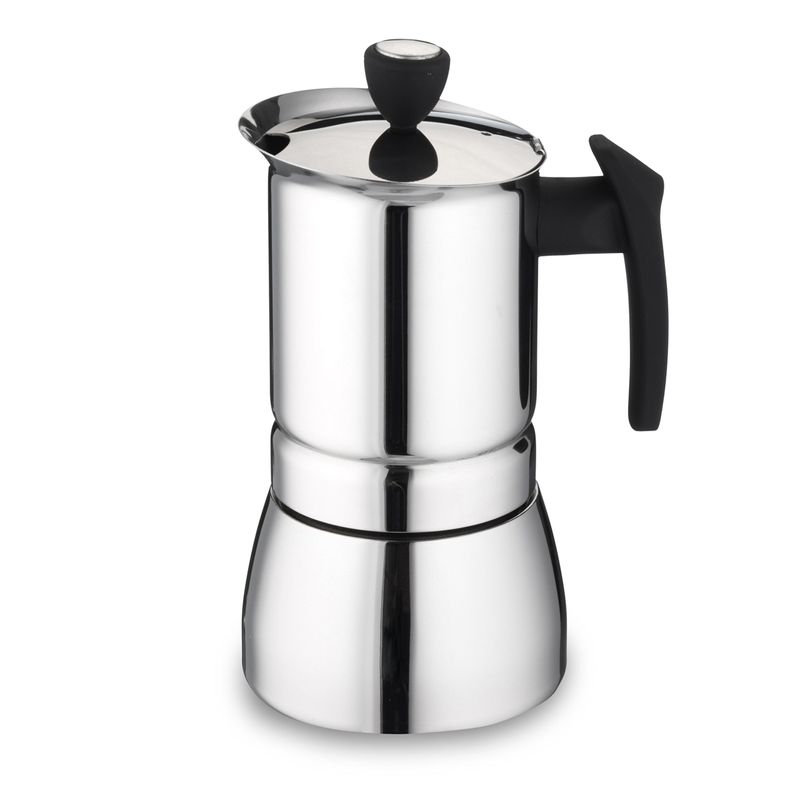 Cafe Ole SSICM-04 Italian Style Stainless Steel 4 Cup (240ml) Coffee ...
