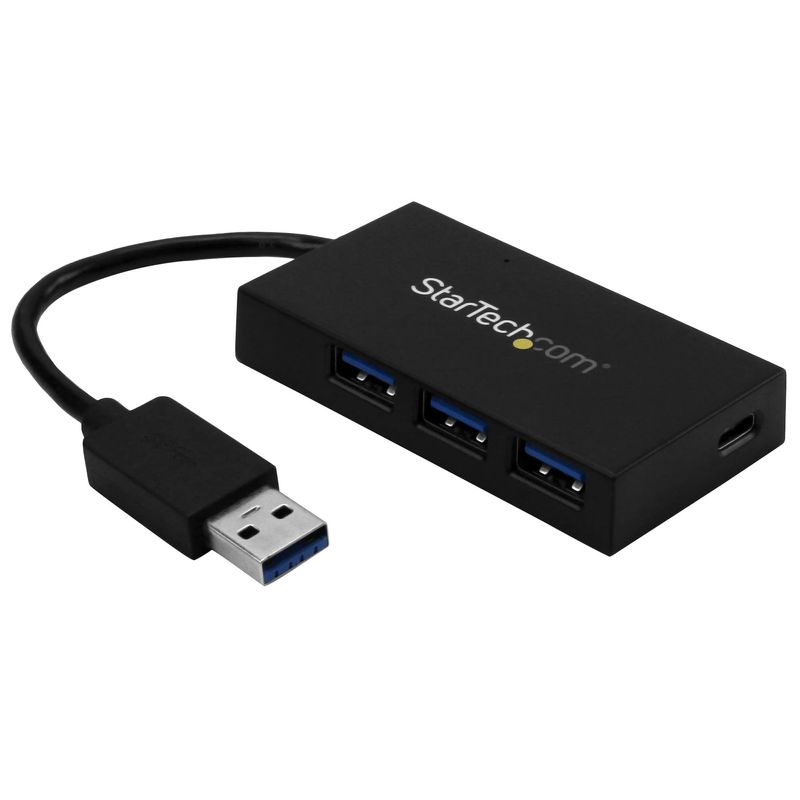 StarTech.com 4 Port USB 3.0 Hub - USB Type-A Hub with 1x USB-C & 3x USB ...
