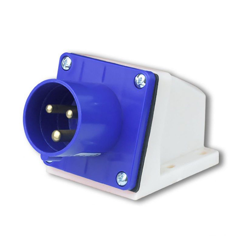 Industrial Plug Sockets, 220V IP44 3 Pin Industrial Site Plugs, Wall ...
