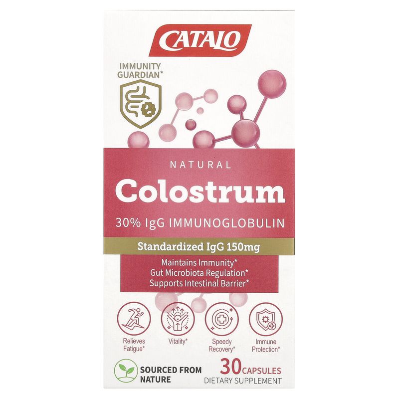 Natural Colostrum 30% IgG Immunoglobulin, 500 mg , 30 Capsules - Online ...
