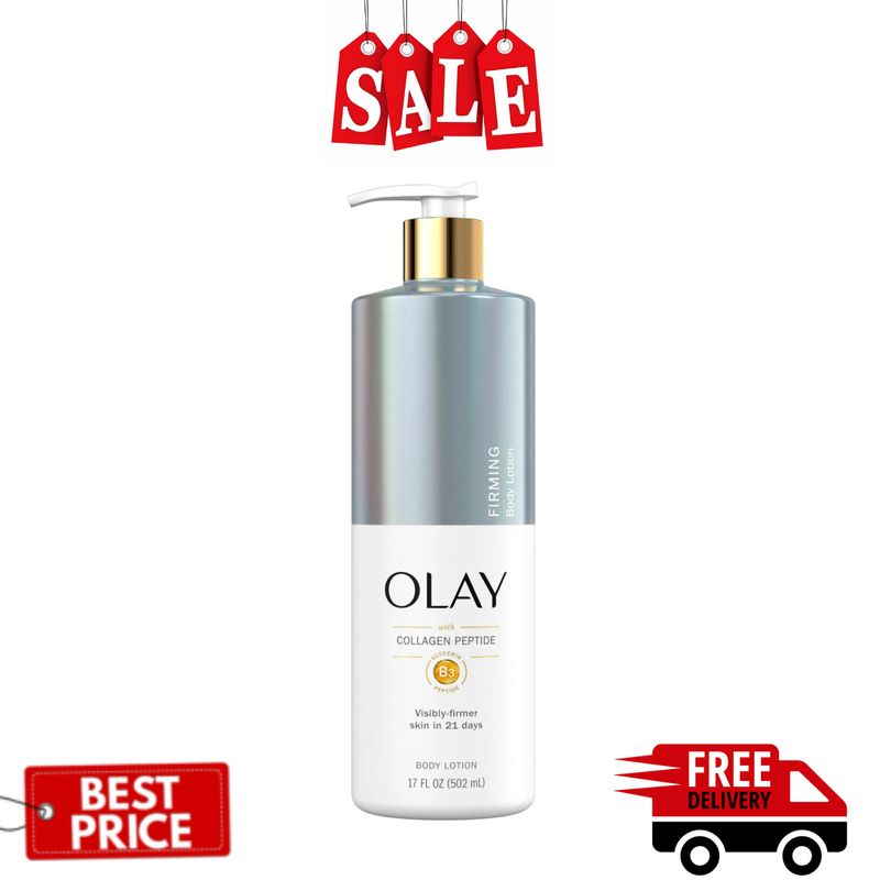 Olay Firming Body Lotion, Hydrating, Collagen, Vitamin B3 Complex, Pump 17 fl oz - Online ...