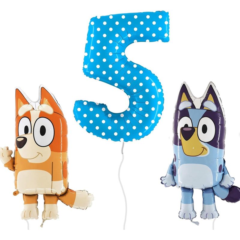 Toyland® Bluey & Bingo Balloon Birthday Pack - 2 x 32" Character ...