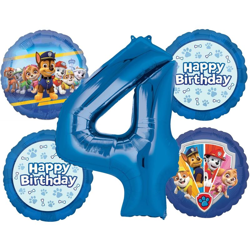 Anagram Paw Pups on Patrol 4th Birthday Party Supplies Chase Marshall ...