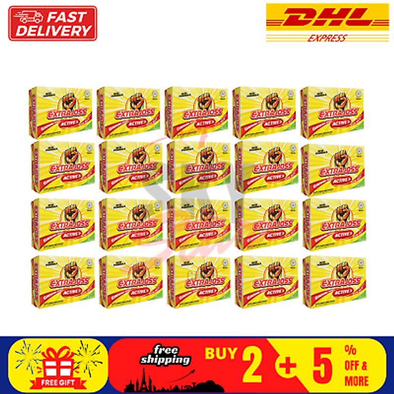 EXTRA JOSS Active Flavour 20 Box Energy Drink Powder Boost Stamina ...
