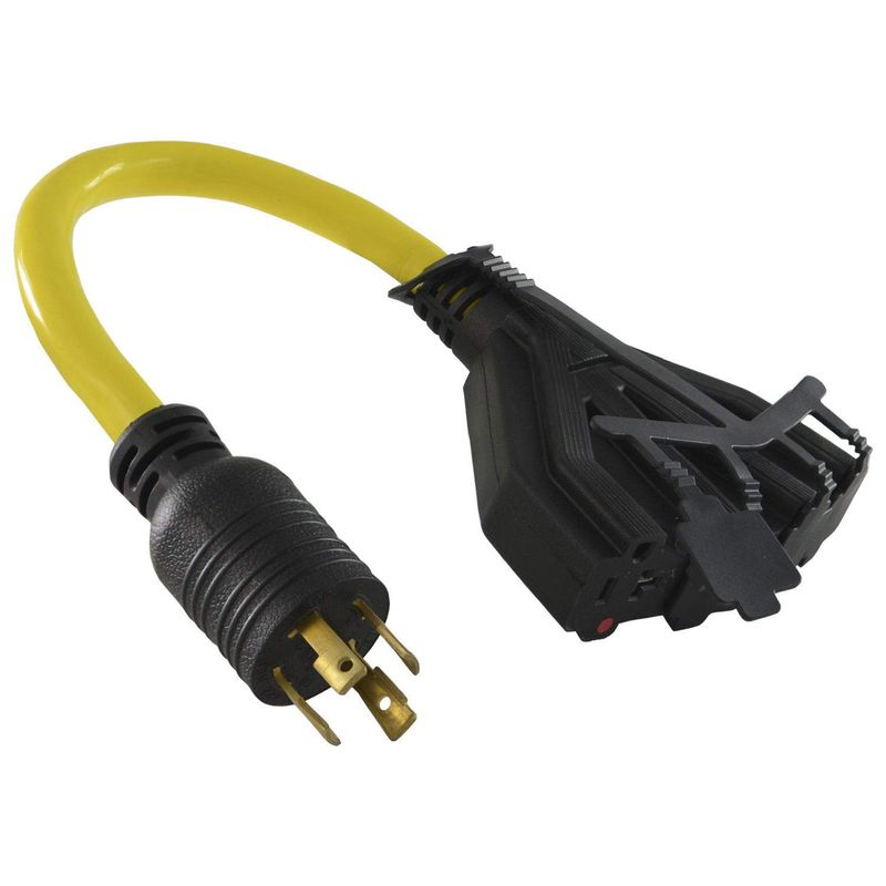 Conntek 20611-018 30A 125/250V Generator Distribution Cord (1.5 Feet ...