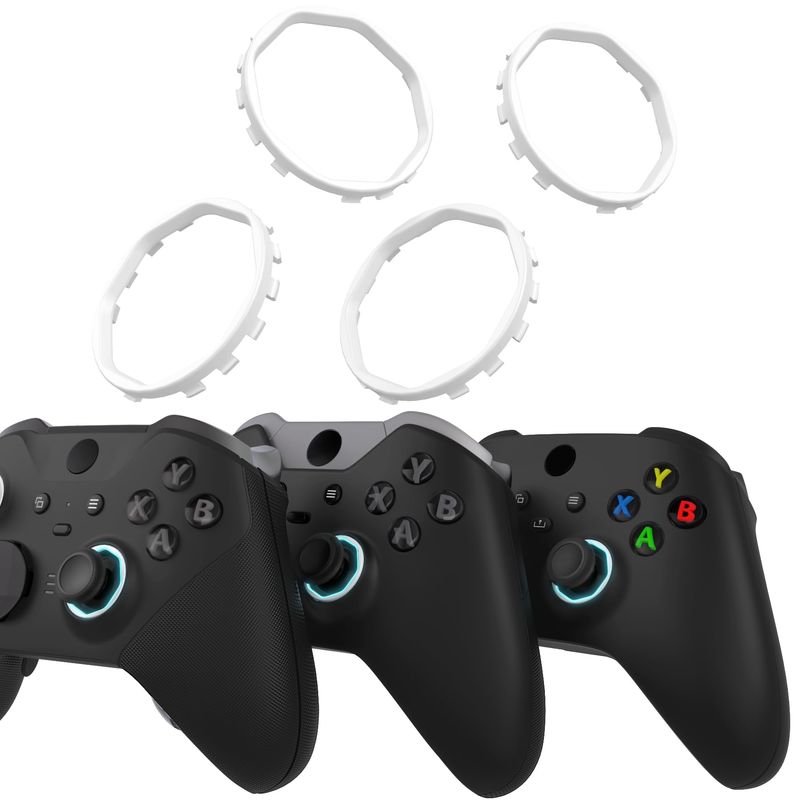 Redesigned Replacement Octagonal Gated Sticks Accent Rings for Xbox ...