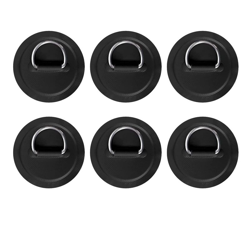 LOOEEL 6 Pack Stainless Steel D-Ring Circular Patch for PVC Inflatable ...