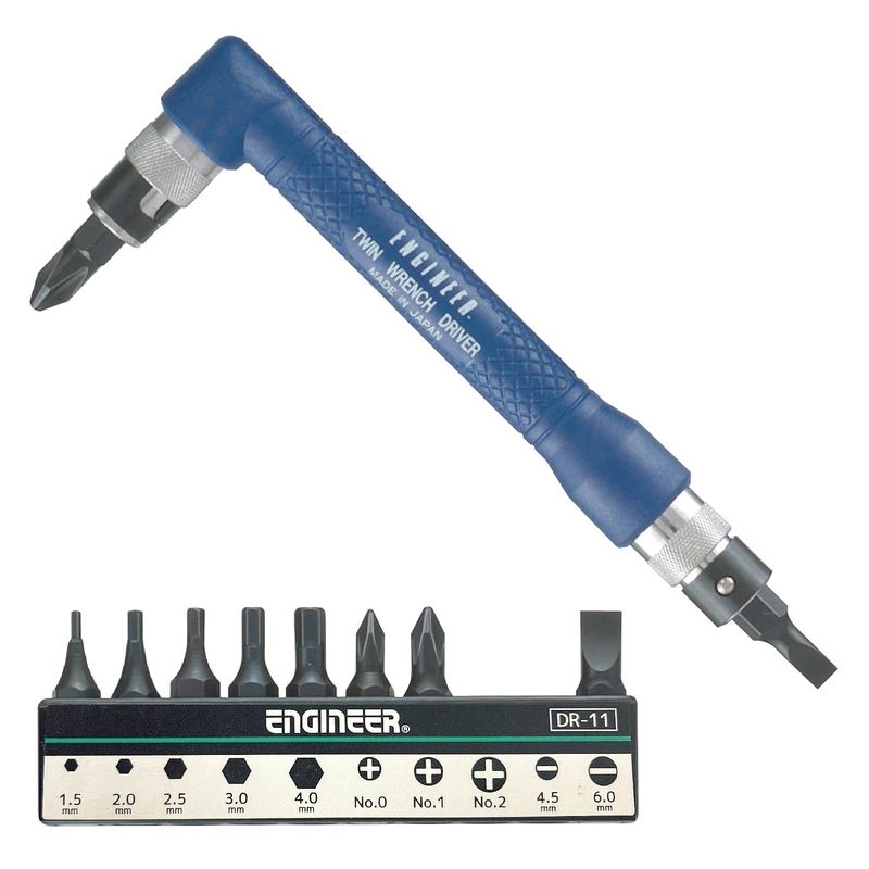 ENGINEER dr-07 Double Ended Angled Screwdriver with Assorted bits ...
